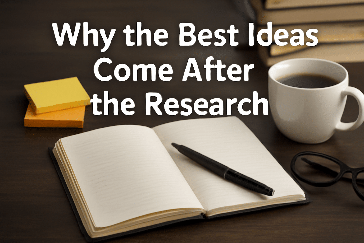Why the Best Ideas Come After the Research - earlybullets.com